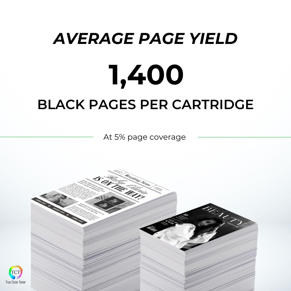 TCT 045A Black Toner Cartridge - Premium Compatible Replacement for Canon 045 Black Works with Canon Color ImageClass MF634CDW MF632CDW LBP612CDW Printers (1,400 Pages)