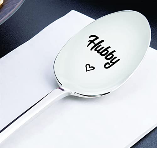 Valentine Gift for Boyfriend - Romantic Husband Gift For Just Married | Newly Wed Couple Gift | Christmas Gift For Husband | Hubby - Engraved Spoon for Men | Birthday Gifts for Hubby