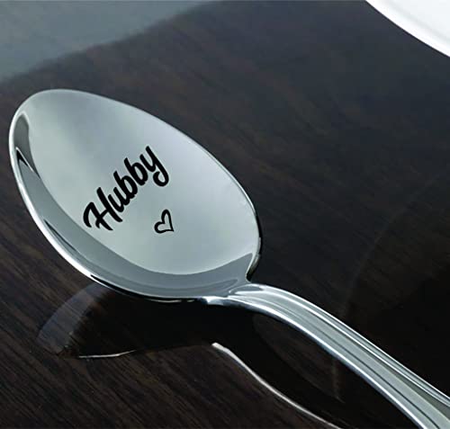 Valentine Gift for Boyfriend - Romantic Husband Gift For Just Married | Newly Wed Couple Gift | Christmas Gift For Husband | Hubby - Engraved Spoon for Men | Birthday Gifts for Hubby