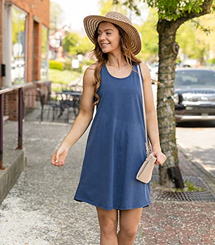 Instant Message - Do The Sexy Dexy - Women's Sleeveless Shift Dress - Size X-Large Indigo