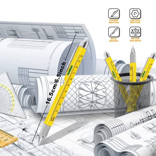 GEESTONE Multitool Pen Construction Tools, Pen Tool Gadget for Men Gifts for Men Cool Gadgets for Men Stocking Stuffers for Men Christmas Gifts for Engineer Carpenter Woodworker