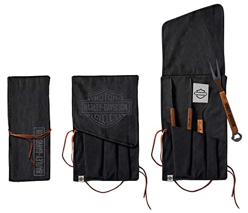 Harley-Davidson Bar & Shield Logo Grill Tool Set & Bag - Three-Piece Set