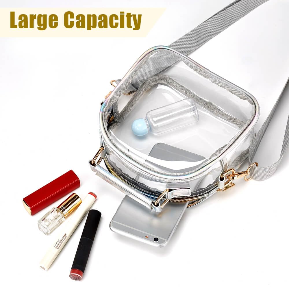 COROMAY Clear Purse for Women, Clear Bag Stadium Approved, Transparent Purse Handbag