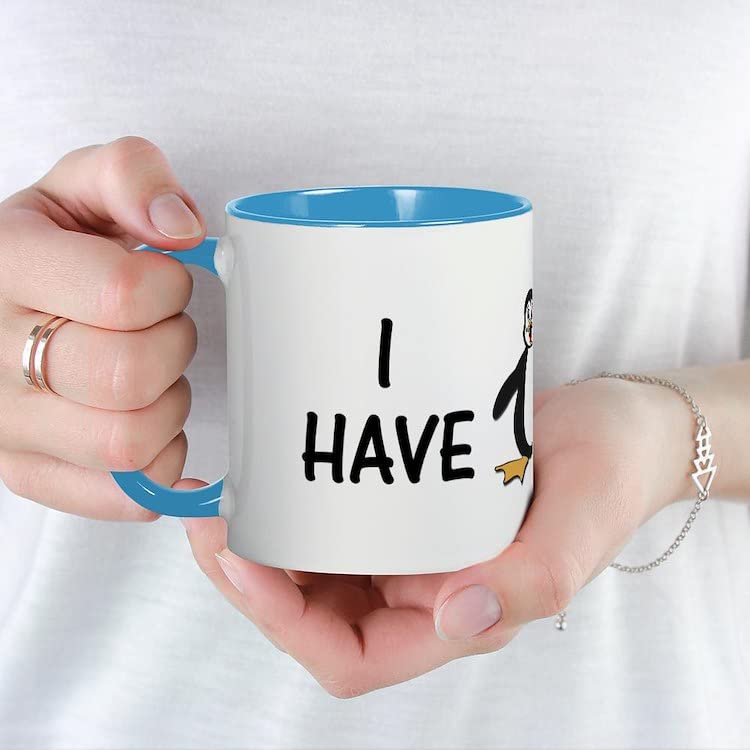 CafePress Happy Feet Penguin Mug Ceramic Coffee Mug, Tea Cup 11 oz