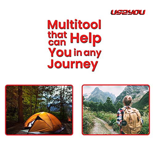 US2YOU 18-in-1 Snowflake Multitool pack of 3, Stainless Steel Screwdriver Hand DIY Snowflake Multi tool, Portable Camping Accessories , Gadgets For Men and Christmas Gifts for Men, Women