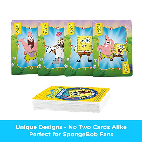 AQUARIUS SpongeBob Playing Cards - SpongeBob SquarePants Themed Deck of Cards for Your Favorite Card Games - Officially Licensed SpongeBob Merchandise & Collectibles