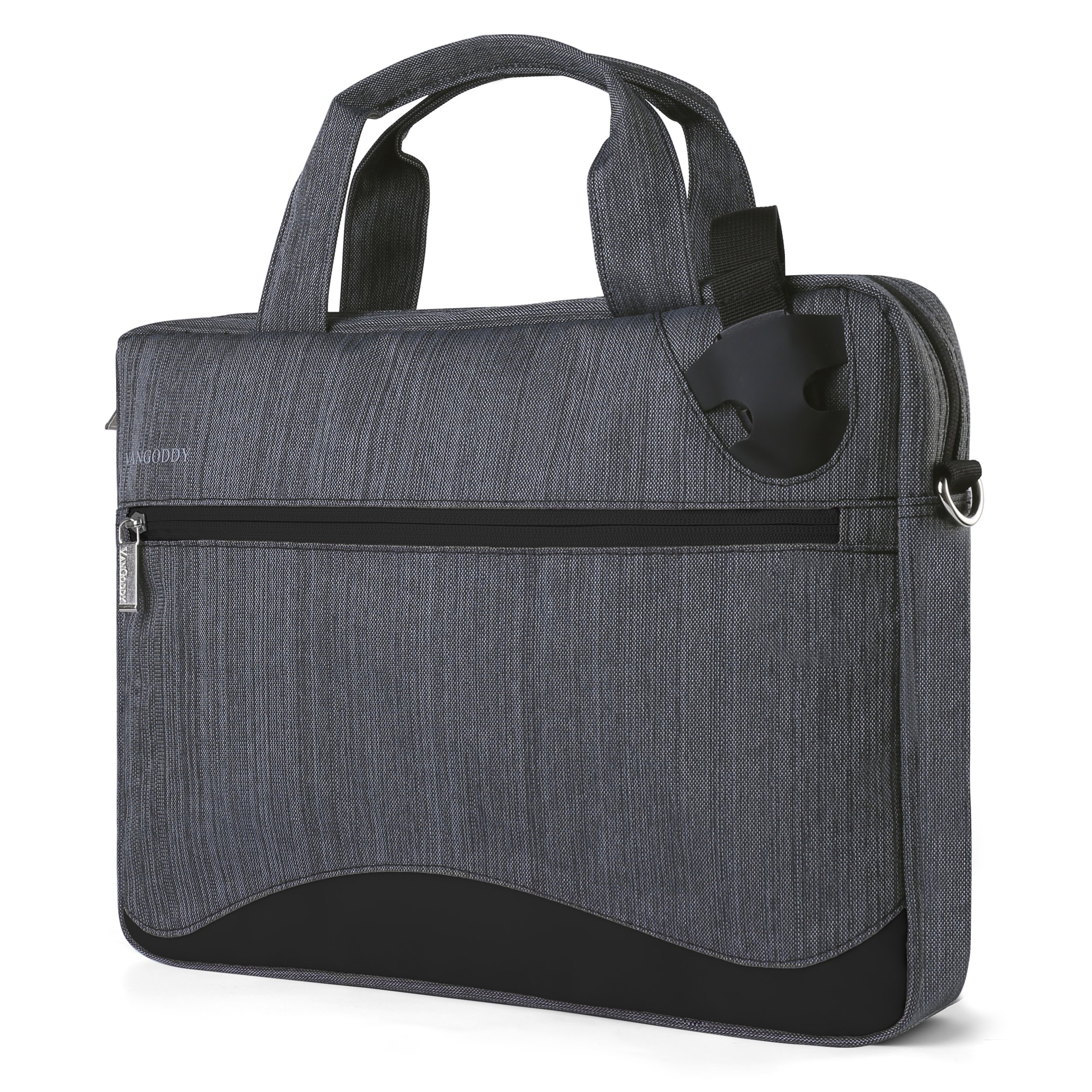 Slim Grey Black Laptop Briefcase Bag 17-inch for Dell Inspiron 17, G7 17, Alienware x17 m17, Precision, XPS 17