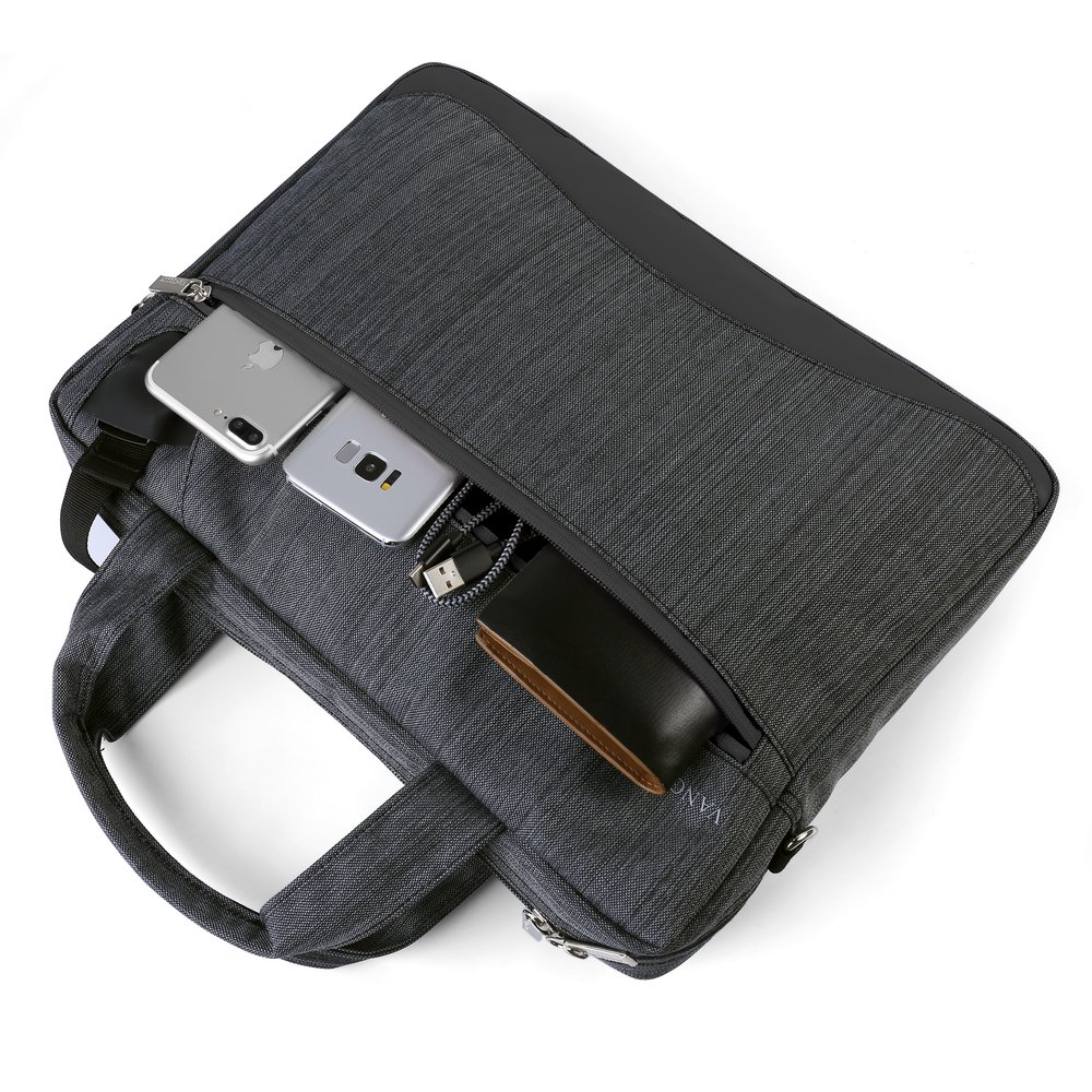 Slim Grey Black Laptop Briefcase Bag 17-inch for Dell Inspiron 17, G7 17, Alienware x17 m17, Precision, XPS 17
