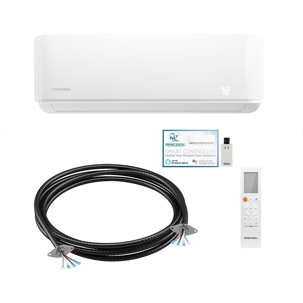 MRCOOL DIY 18k BTU 22 SEER Ductless Mini Split AC & Heat Pump 4th Generation - Energy Star 240v with Line Set Cover & 1 YR Labor Warranty