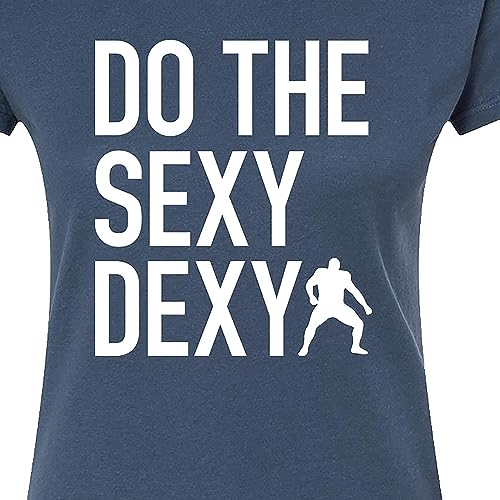 Instant Message - Do The Sexy Dexy - Juniors Fitted Graphic T-Shirt - Size Large Indigo