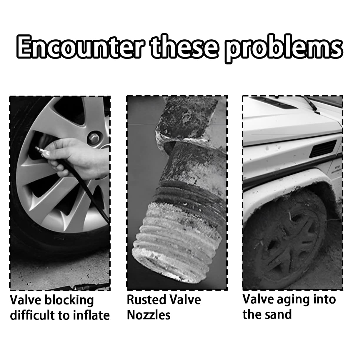 zipelo Bling Valve Stem Caps, 4 Pack Crystal Rhinestone Car Tire Valve Covers, Dustproof Stem Cap for Auto Wheel, Sparkling Tire Air Valves Cover, Universal for Most Vehicles (White)