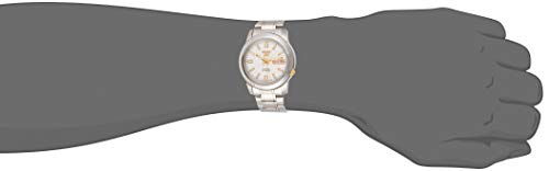 Seiko Men's SNKK07 5 Stainless Steel White Dial Watch