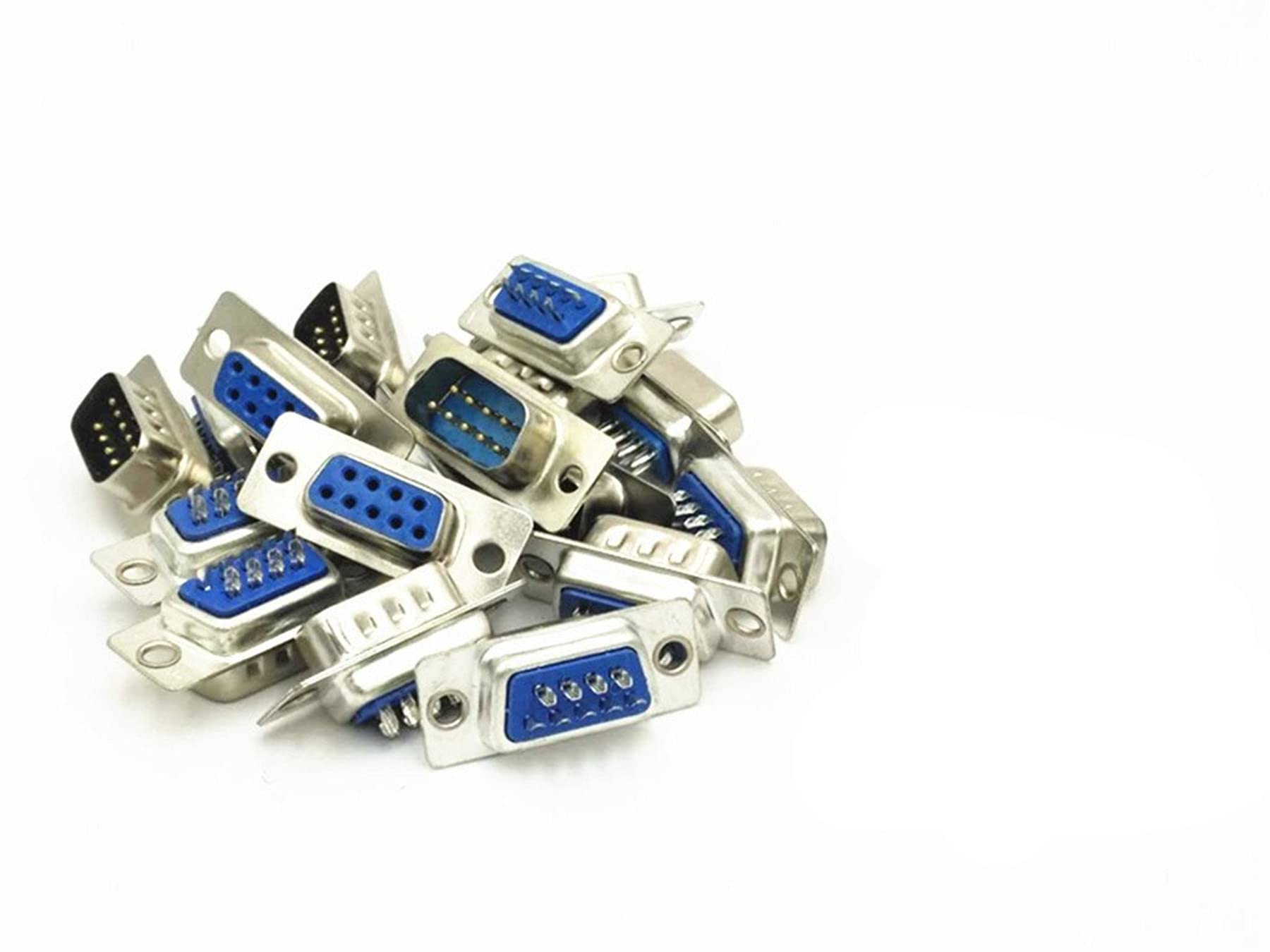xjs XJSXZC Computer DB Male Female Solder Type Adapter D-SUB Connector 10 Pairs (DB9)