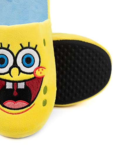 SPONGEBOB SQUAREPANTS Women's Open-Back Slipper, Yellow, 9-10