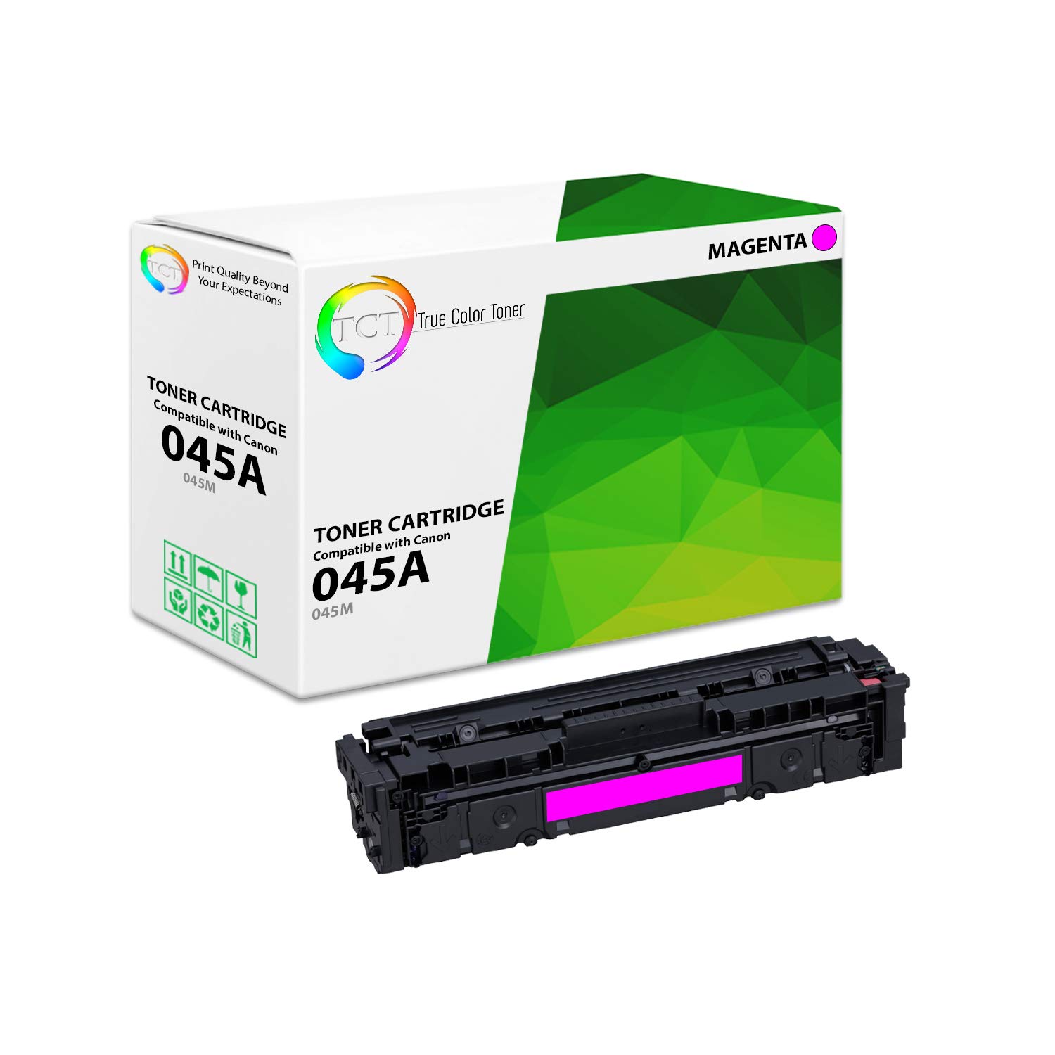 TCT 045A Toner Cartridge 4 Pack - Premium Compatible Replacement for Canon 045 Works with Canon Color ImageClass MF634CDW MF632CDW LBP612CDW Printers (Black Cyan Magenta Yellow)