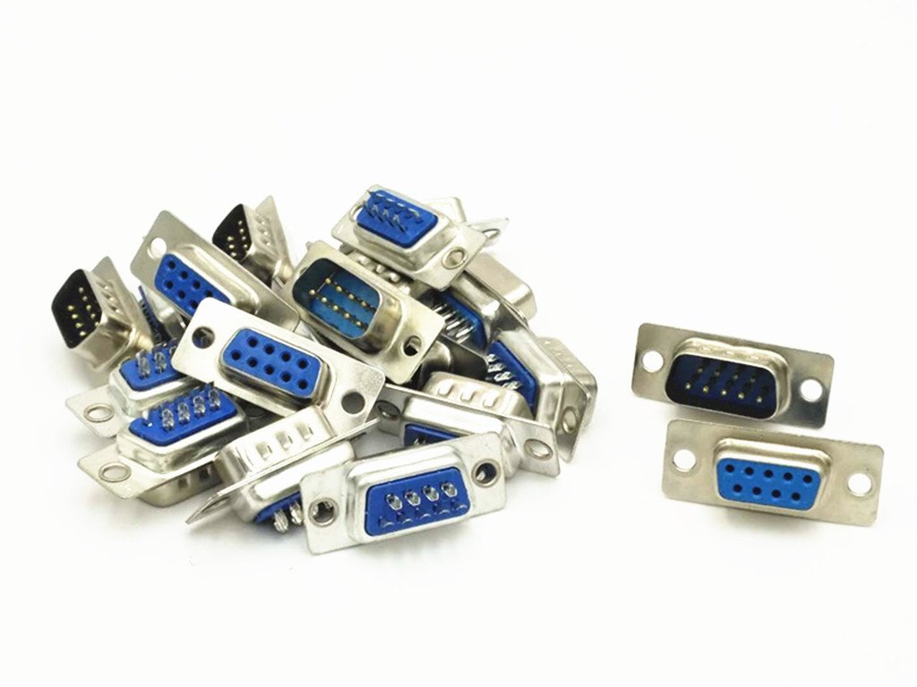 xjs XJSXZC Computer DB Male Female Solder Type Adapter D-SUB Connector 10 Pairs (DB9)