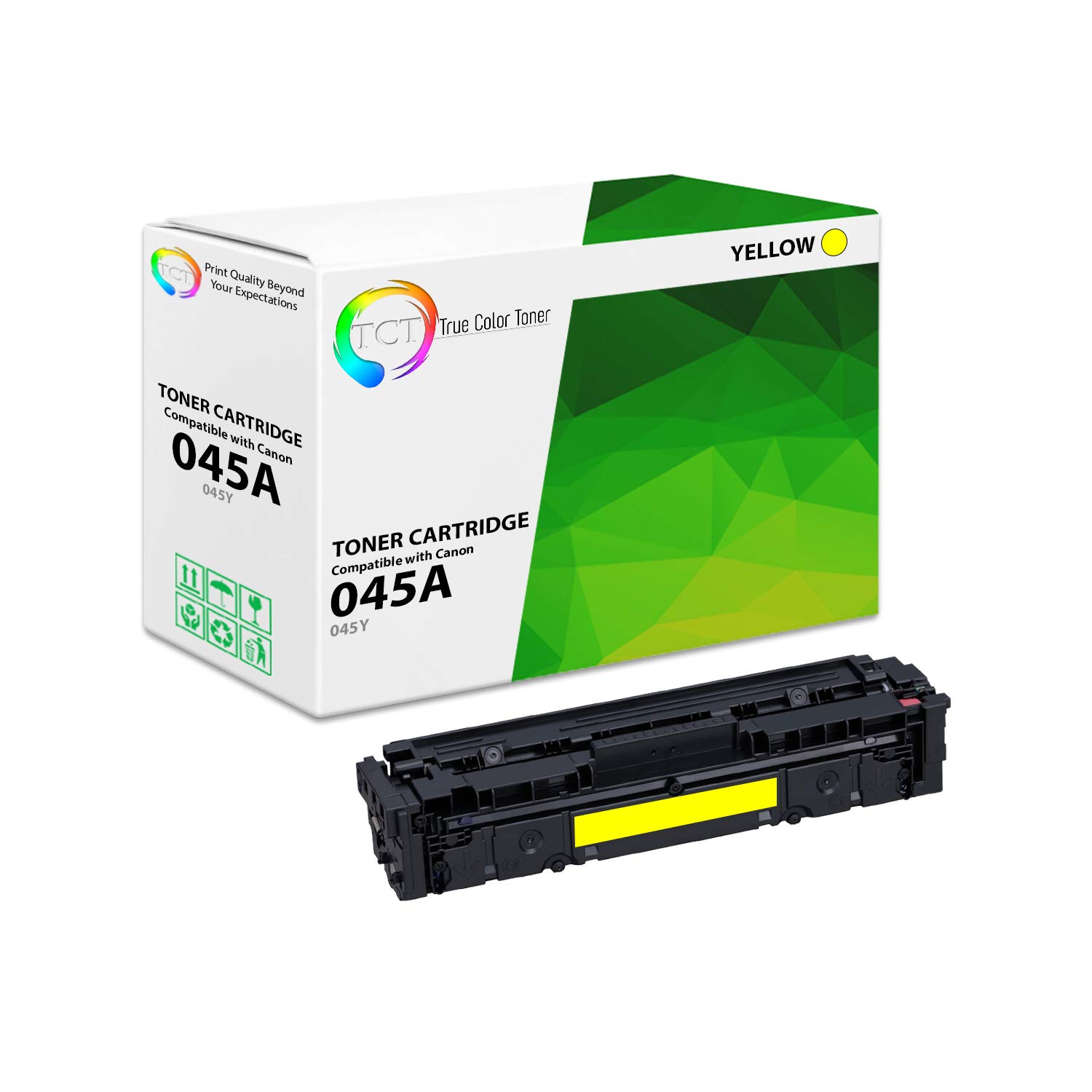 TCT 045A Toner Cartridge 4 Pack - Premium Compatible Replacement for Canon 045 Works with Canon Color ImageClass MF634CDW MF632CDW LBP612CDW Printers (Black Cyan Magenta Yellow)