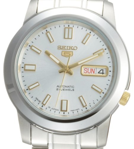 SEIKO Series 5 Automatic Date-Day Silver Dial Men's Watch SNKK09J1