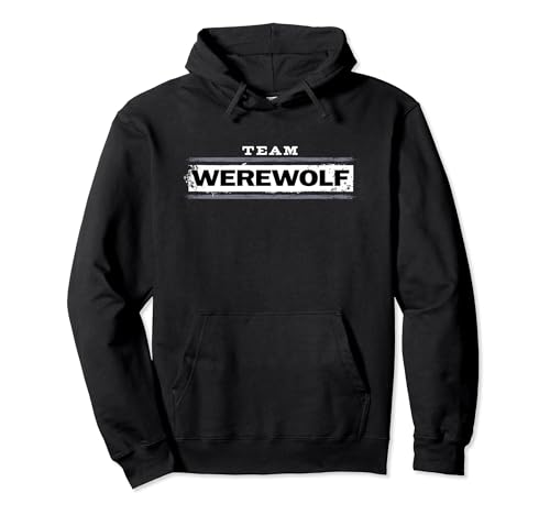 Team Werewolf Lover Werewolf Research Team Guide Full Moon Pullover Hoodie