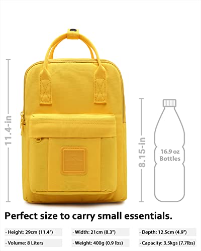 HotStyle BESTIE Mini Backpack Purse Small Bag with Multiple Pockets, Little Size Cute for Day Tirp, Travel & Everyday, Yellow