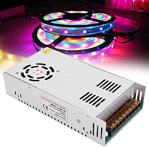 DC24V Output Switch Power Supply Driver Aluminum Alloy Voltage Converter LED Screen Strip Light 3 Dimensional Printer Power Supply Transformer(S‑600‑24(24V/25A/600W)AC110/220V±15%)