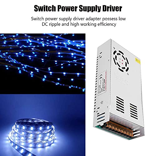 DC24V Output Switch Power Supply Driver Aluminum Alloy Voltage Converter LED Screen Strip Light 3 Dimensional Printer Power Supply Transformer(S‑600‑24(24V/25A/600W)AC110/220V±15%)