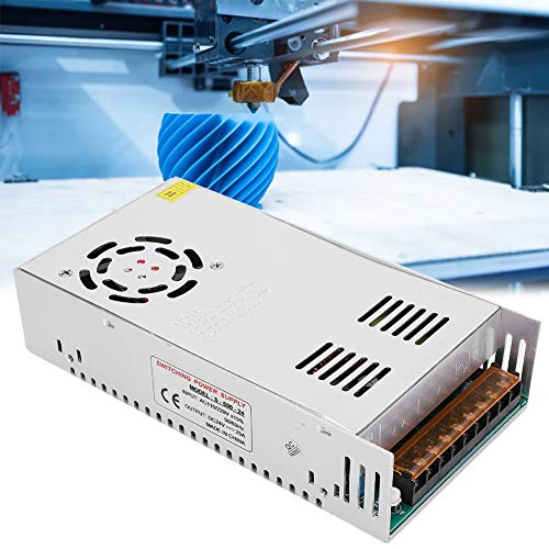 DC24V Output Switch Power Supply Driver Aluminum Alloy Voltage Converter LED Screen Strip Light 3 Dimensional Printer Power Supply Transformer(S‑600‑24(24V/25A/600W)AC110/220V±15%)