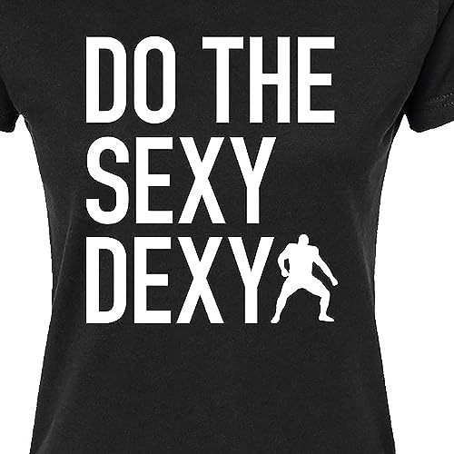 Instant Message - Do The Sexy Dexy - Juniors Fitted Graphic T-Shirt - Size Small Black