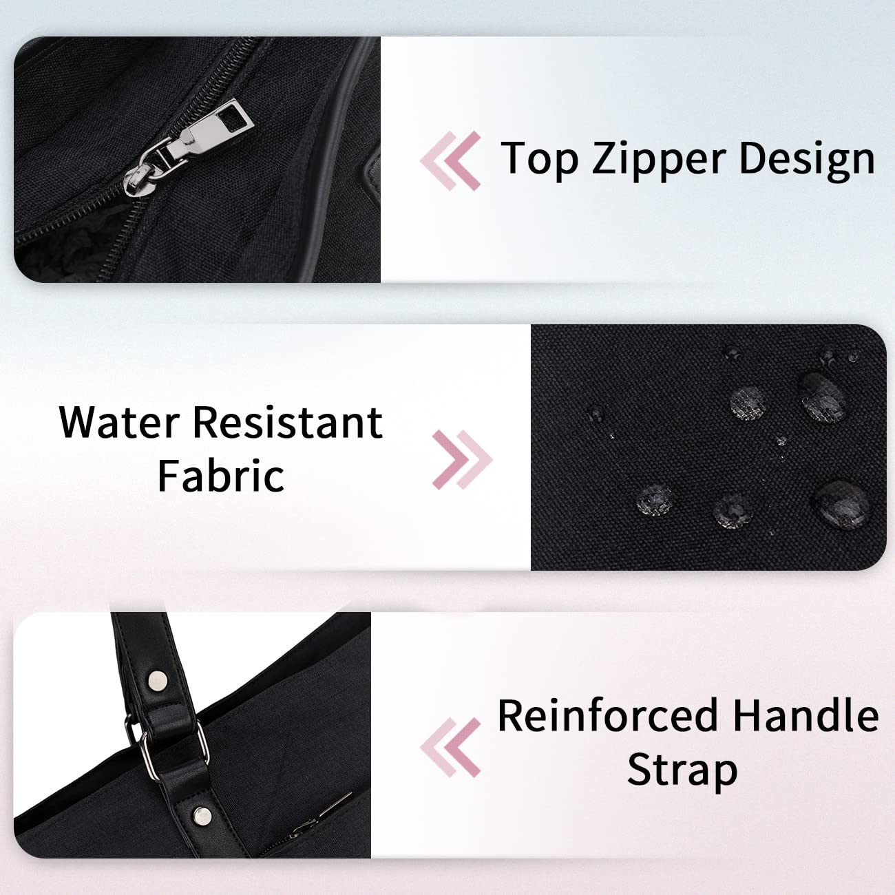 Laptop Tote Bag for Women, 15.6 Inch Computer Shoulder Bag Teacher Work Bag Travel Purse with Small Pouch VONXURY