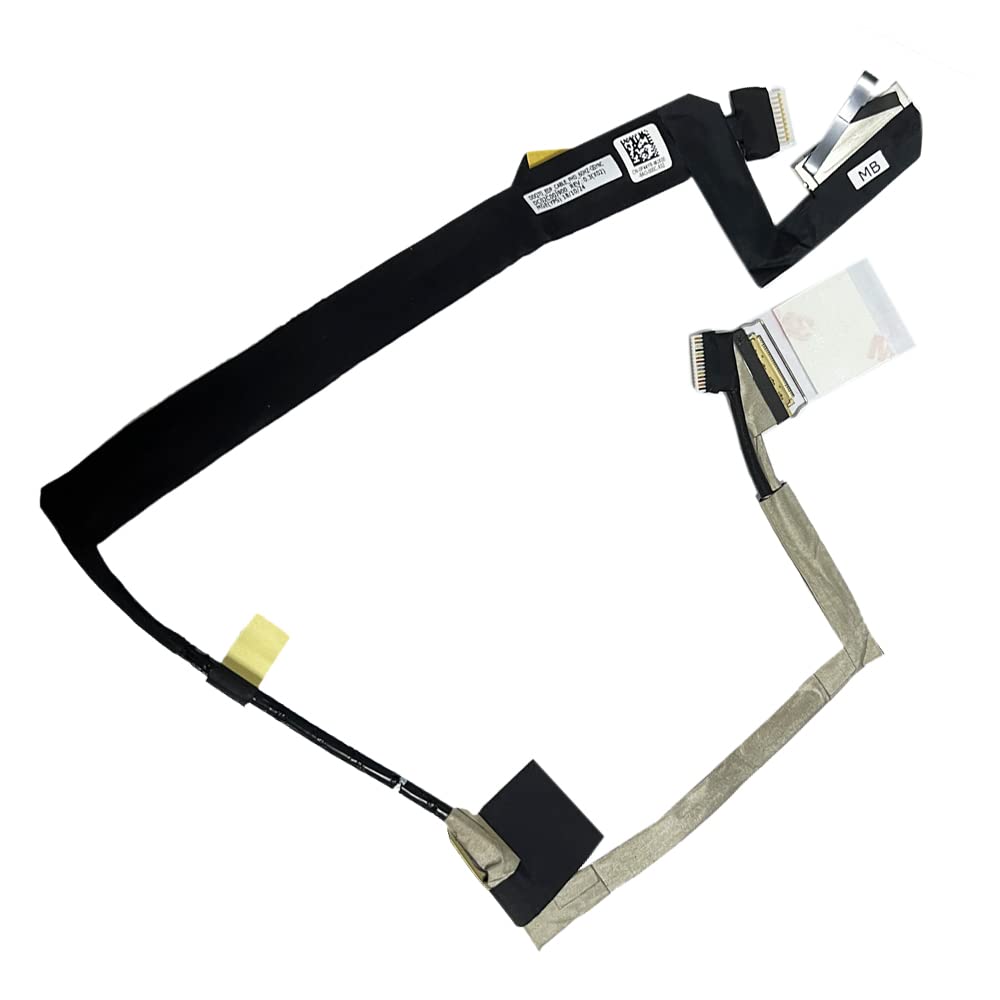 Gintai Laptop 30PIN 60HZ EDP FHD LCD Cable LED LVDS Video Screen Line Display Flex Cable Wire Replacement for DELL Alienware Area 51m R1 R2 DDQ70 0P44YR DC02C00J900