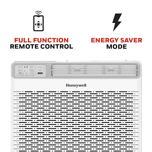 Honeywell 8,000 BTU Digital Window Air Conditioner, Remote, 4 Modes, Eco, 350 sq ft Coverage