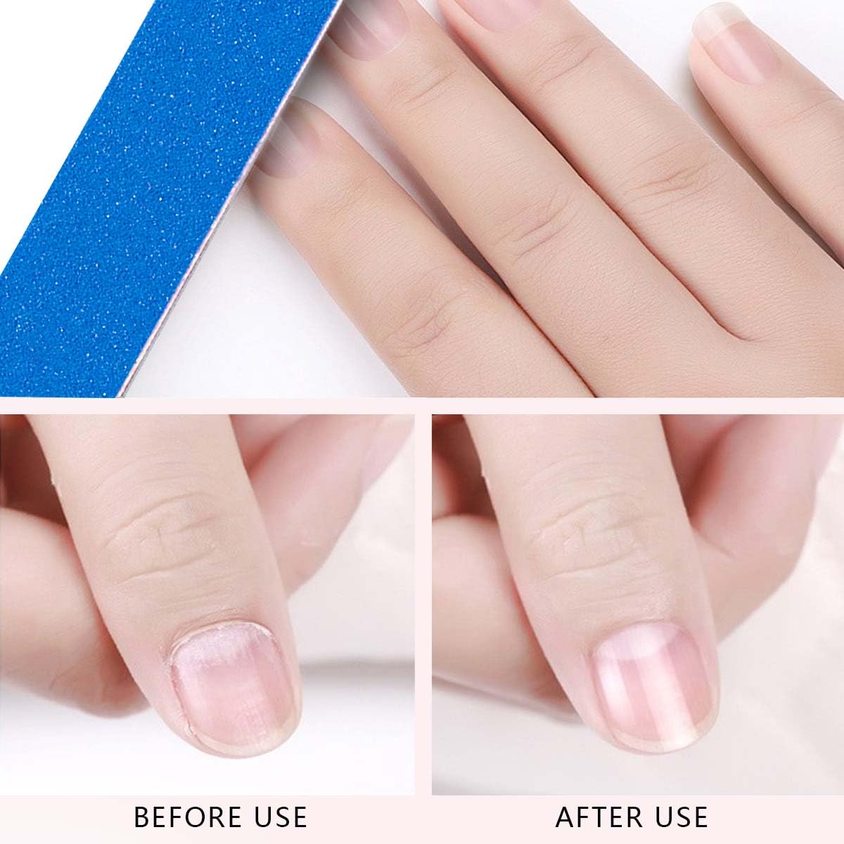 KISEER Mini Nail Files Bulk, 100 Pcs Disposable Double Sided Emery Boards Travel Size for Men, Women, Kids (2 Inch)