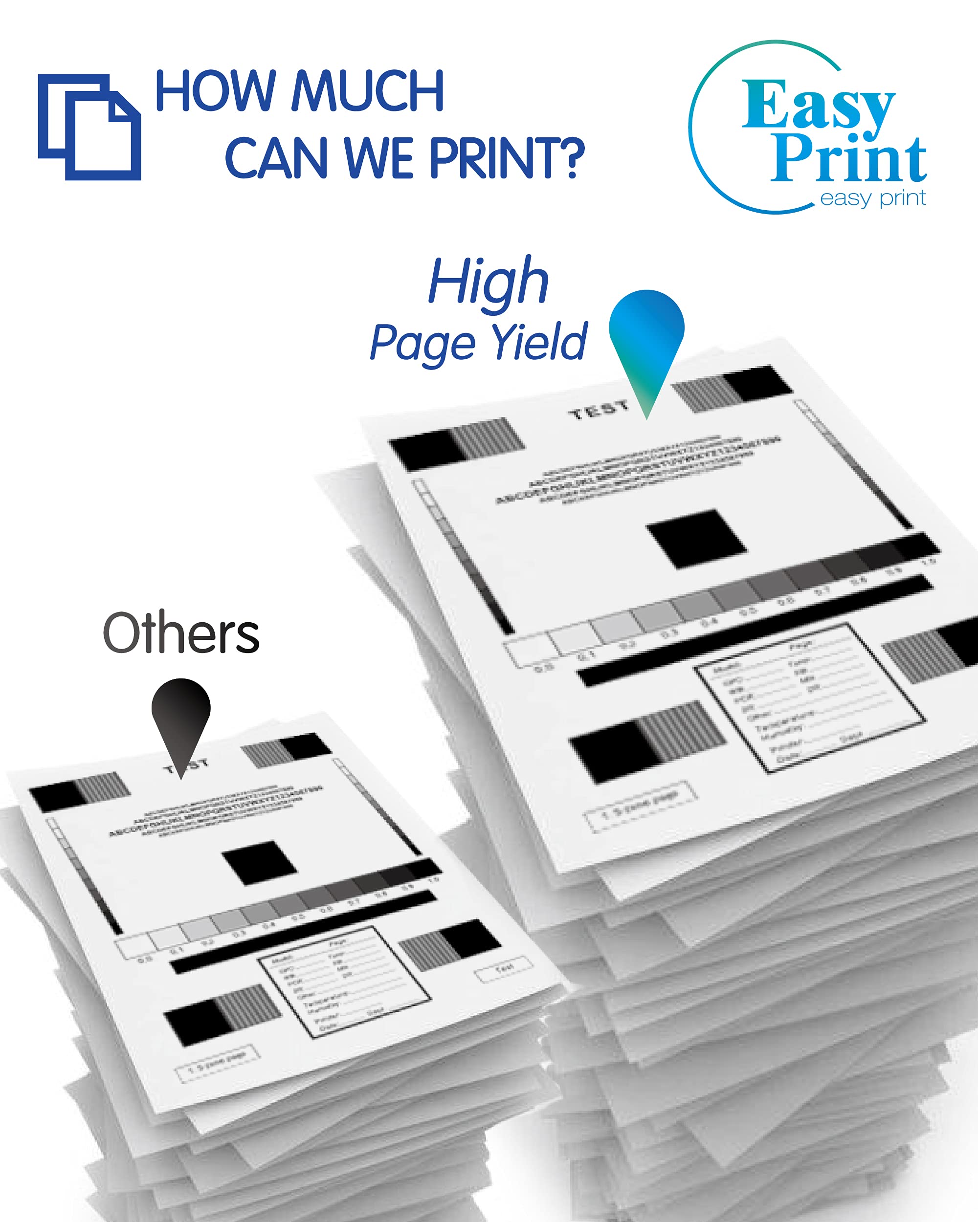 EASYPRINT (5-Pack) Compatible Toner Cartridge Replacement for Canon 046H CRG046H Used for LBP651C LBP654Cdw MF735Cdw MF733Cdw MF731Cdw, (2BK/C/M/Y, High Yield)