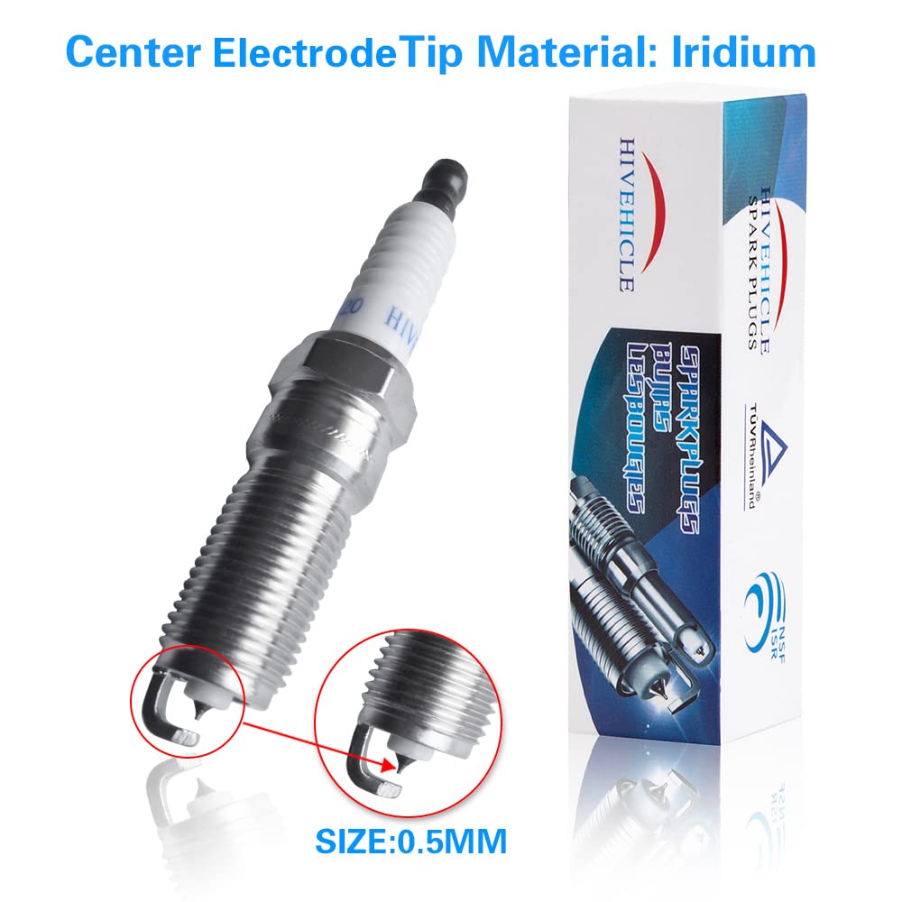HiVehicle V7420 Iridium Spark Plug – Replacement of #6509 LTR6IX-11,4 Pack