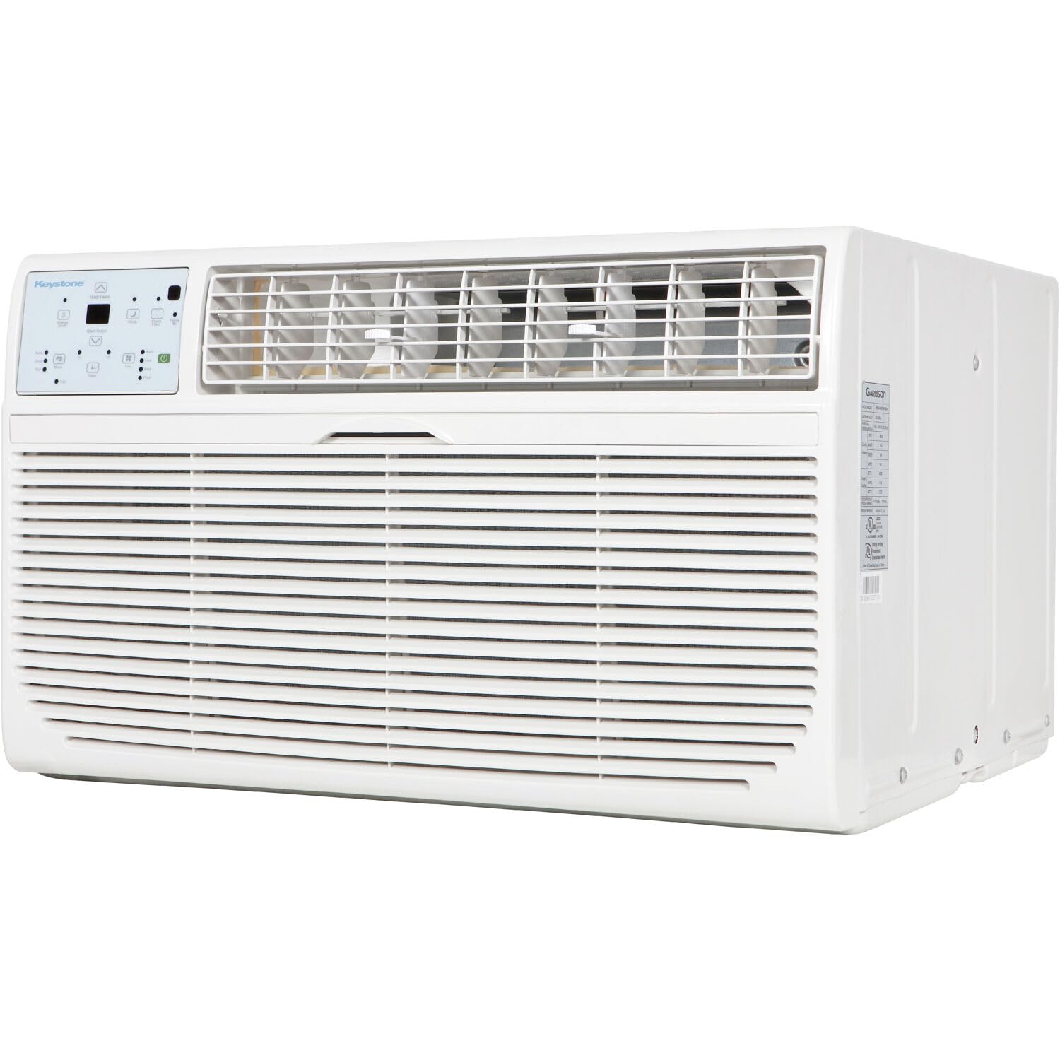 Keystone 14,000 BTU Wall Mounted AC Unit and Dehumidifier, 230V, Wall Unit for Bedroom, Garage, Nursery, and Large Rooms up to 700 Sq.Ft., AC Wall Unit with Remote Control