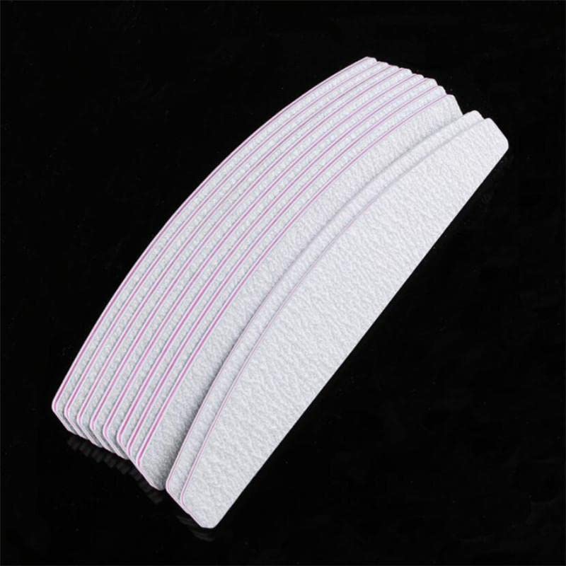 eHubsupply Nail File 25 PCS Professional Double Sided 80/100 Grit Nail Files Emery Board Manicure Pedicure Tool and Nail Buffering Files, Purple