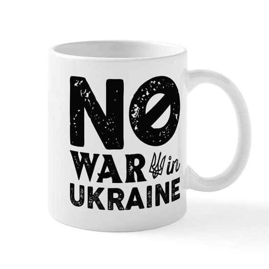 CafePress No War In Ukraine Ceramic Coffee Mug, Tea Cup 11 oz