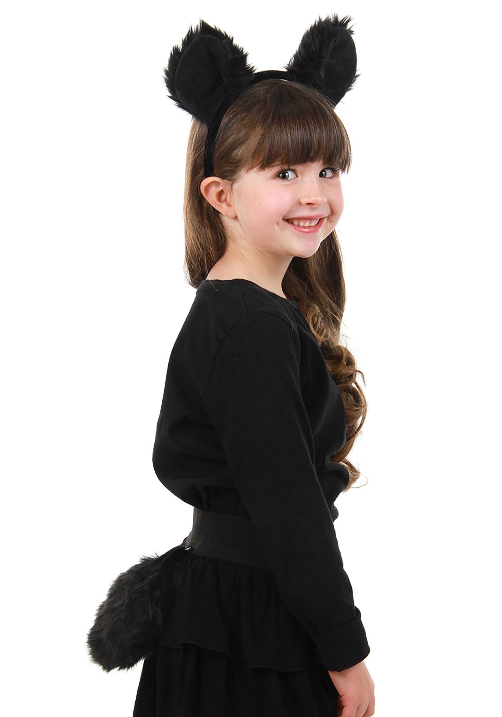 elope Black Bear Plush Ears Headband & Tail Costume Accessory Kit