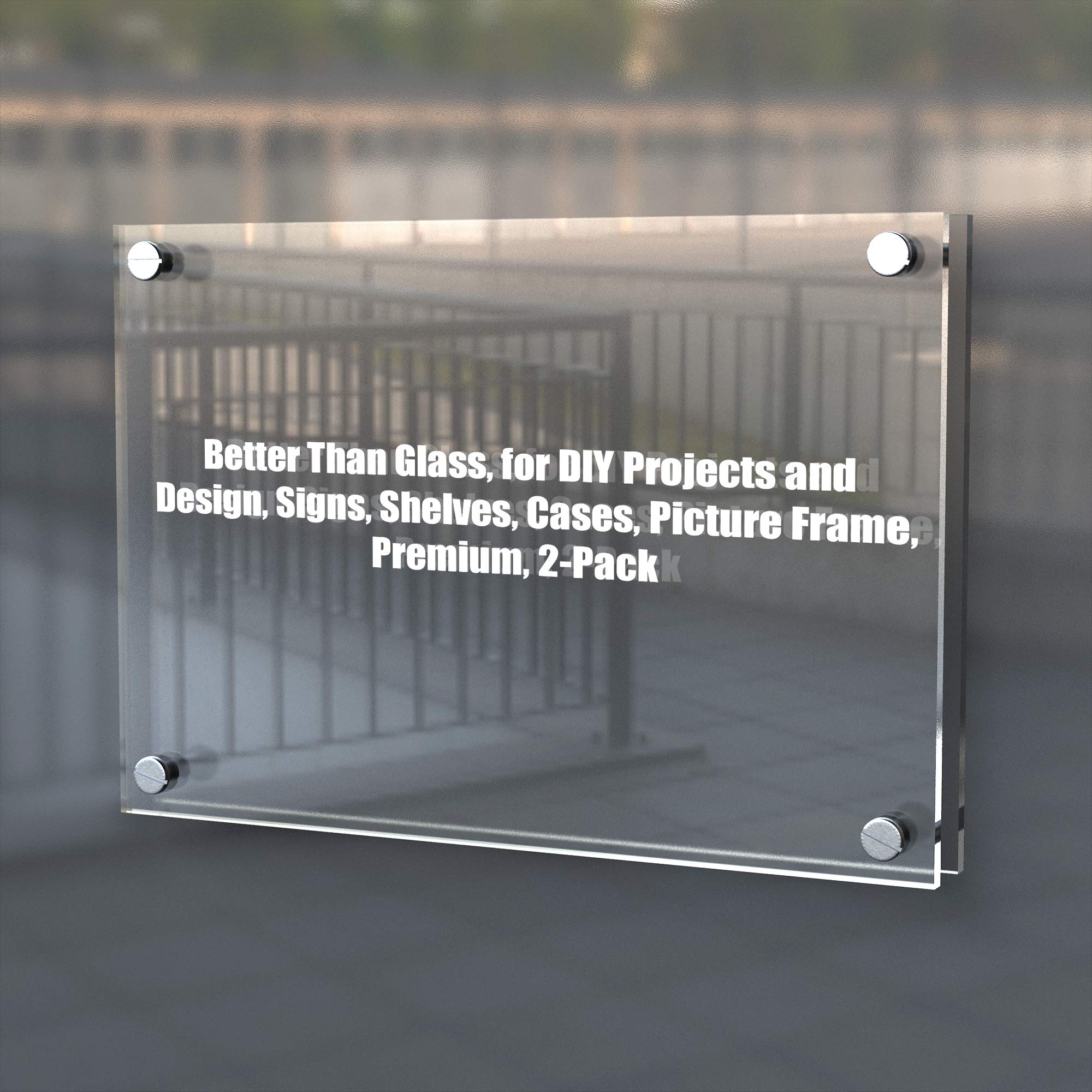 Performore Clear Plexiglass Acrylic Sheet 12x12 Inches, 6mm (1/4 inch Thickness) Unbreakable and Lightweight Substitute for Glasses, Great Use for Sneeze Guard, Shield, Greenhouse, Poster Frames
