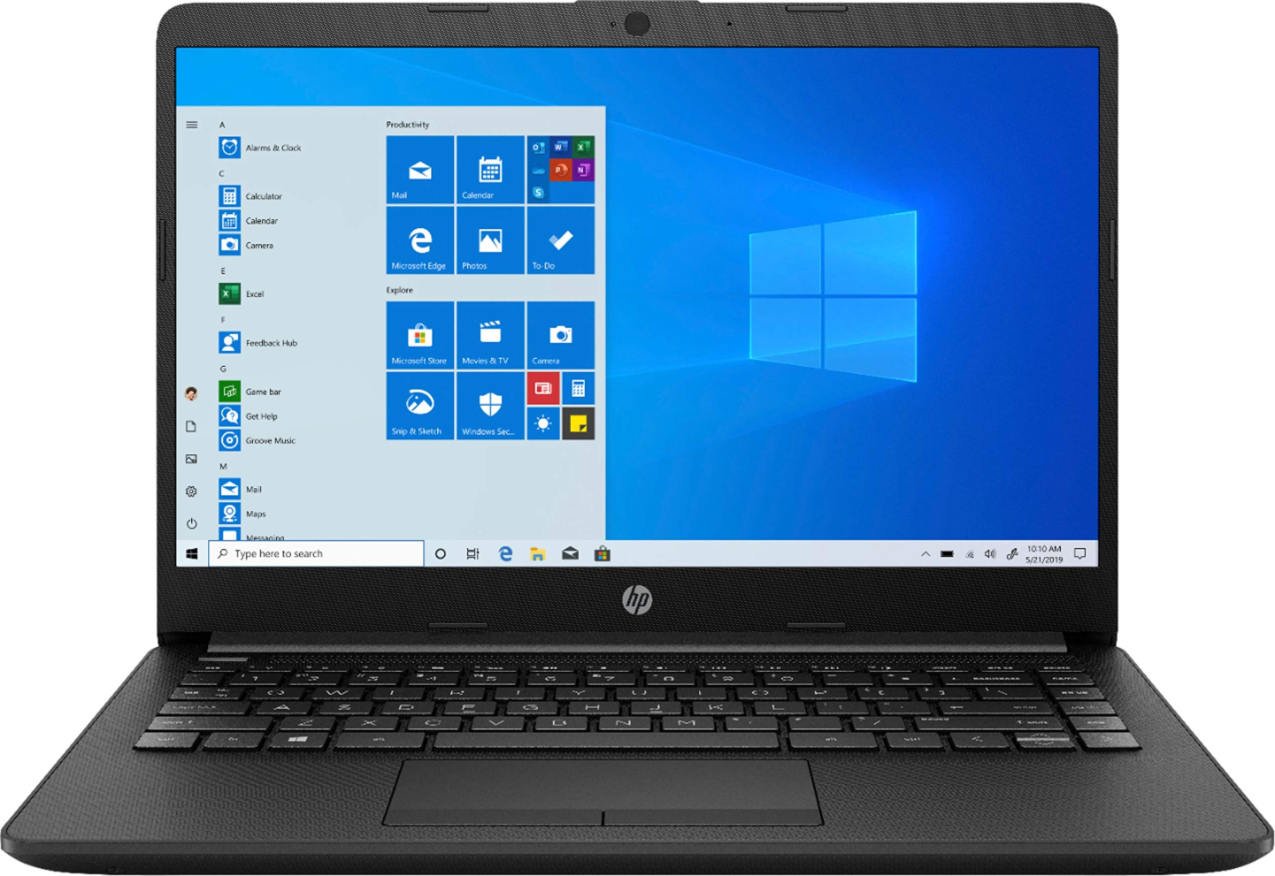 HP 14 Laptop, 14" HD Display, AMD Athlon Silver 3050U Upto 3.2GHz, 8GB RAM, 512GB SSD, Vega 3, HDMI, Card Reader, Wi-Fi, Bluetooth, Windows 10 Pro