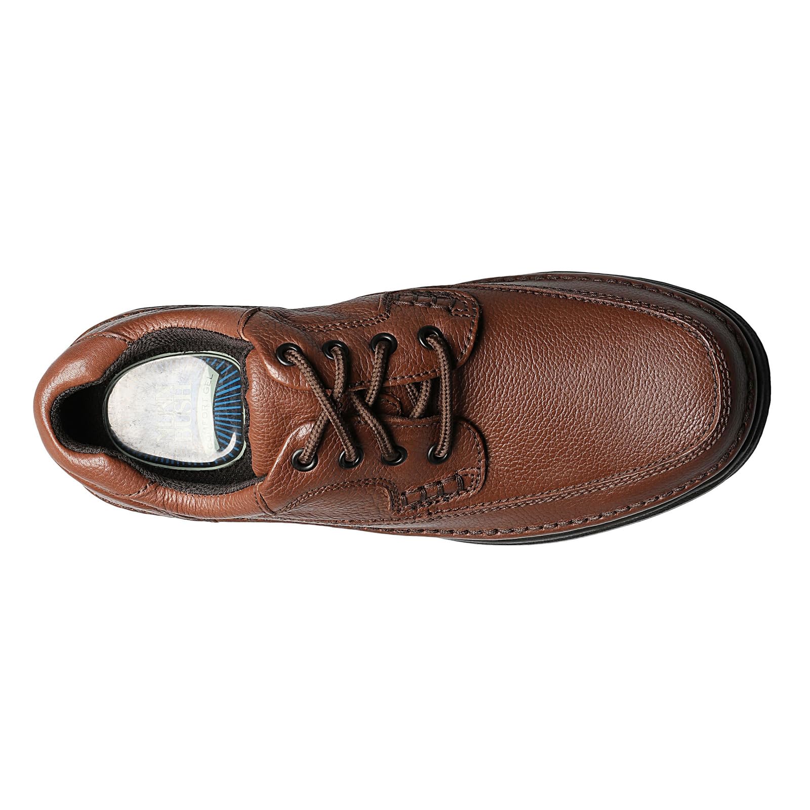 Nunn Bush Men's Cameron Moc Toe Oxford with Comfort Gel Footbed, Brown, 10 Wide