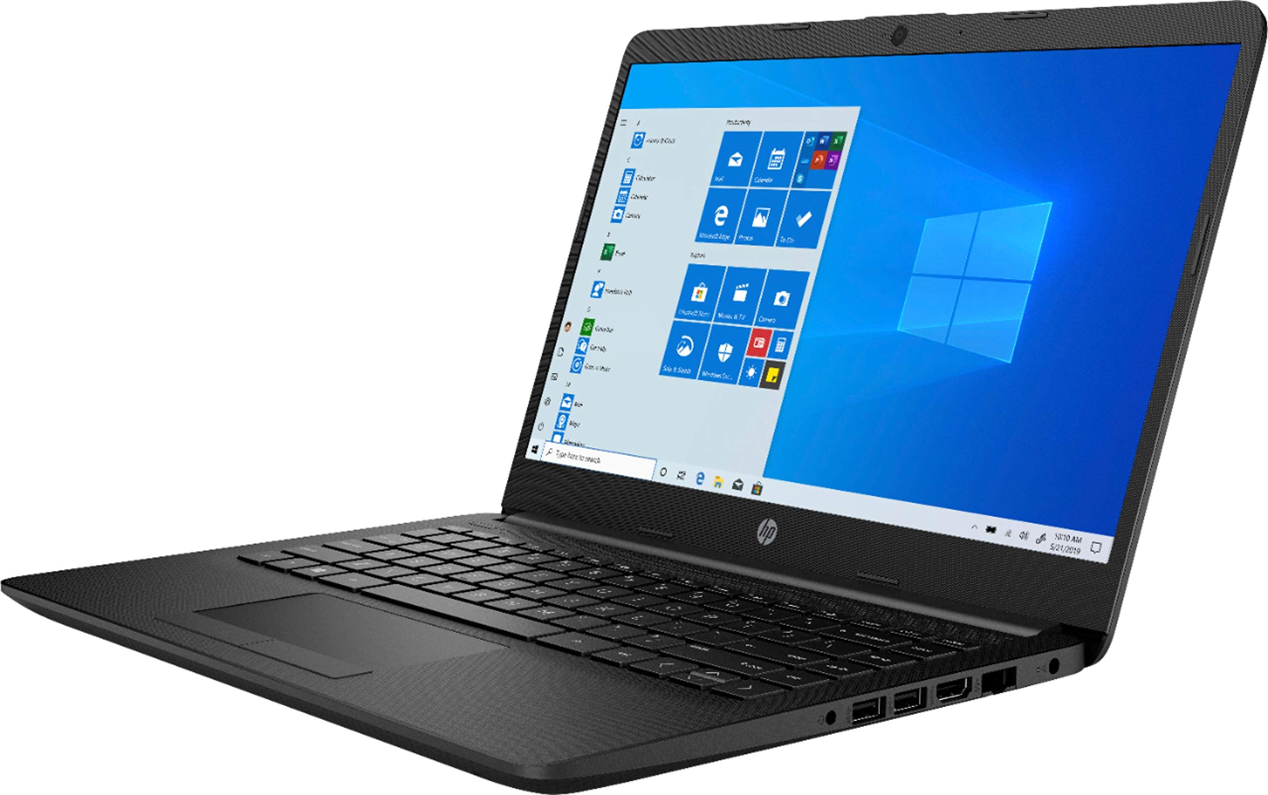 HP 14 Laptop, 14" HD Display, AMD Athlon Silver 3050U Upto 3.2GHz, 8GB RAM, 512GB SSD, Vega 3, HDMI, Card Reader, Wi-Fi, Bluetooth, Windows 10 Pro