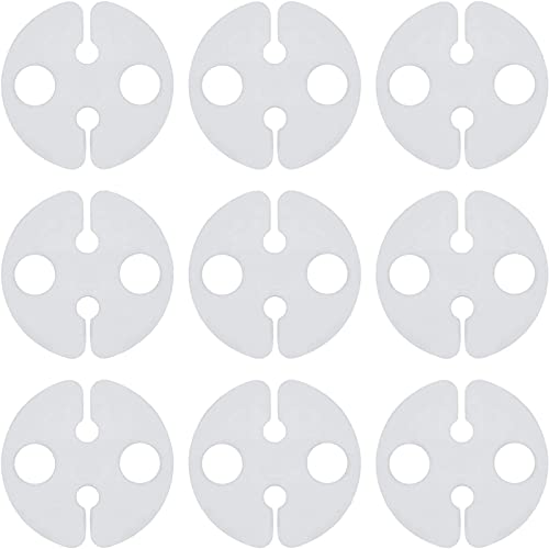 200 Pack White Plastic Balloon Clips for Sealing, Round Balloon Tie Tool (1 Inch)