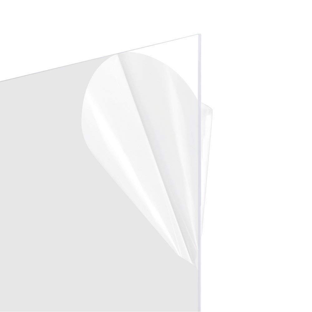 BARNWOODUSA 24x30 Plexiglass Replacement for Picture Frames, DIY Signs Sheet .060 Clear 1/16th Double-Sided Protective Film (Set of 2)