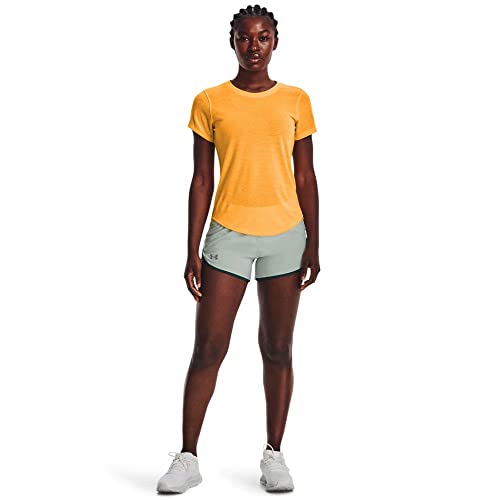 Under Armour Women's Fly by 2.0 Running Shorts, (592) Illusion Green/Rise/Reflective, Small