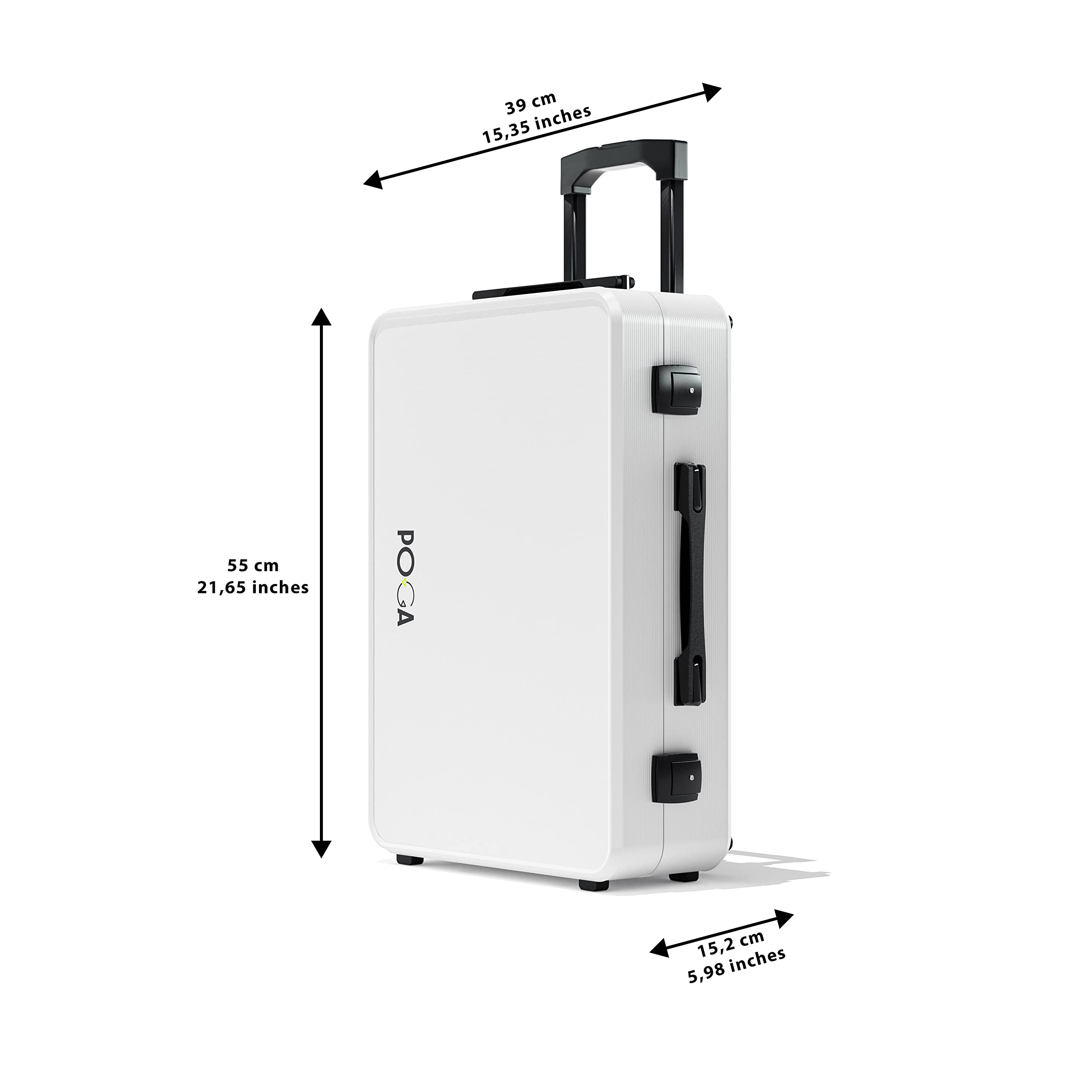 POGA PRO Premium Portable Console Travel Case incl. Trolley and 21,5'' ASUS Gaming Monitor for Xbox One X - White