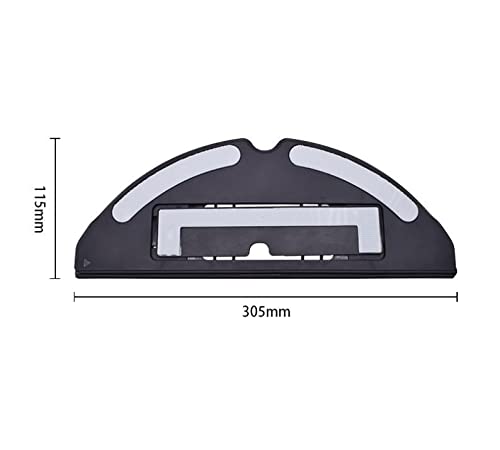 OYSTERBOY Replacement Dustbin Mop Cloth Mount Reservoir Accessory for Roborock S7 Series Robot Vacuum Cleaner Spare Part (Mop Cloth Mount (Black))