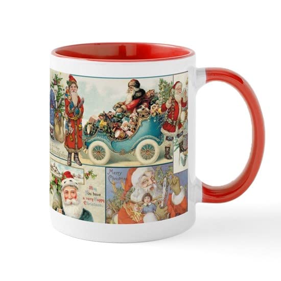 CafePress Victorian Old World Santas Coffee Mug Ceramic Coffee Mug, Tea Cup 11 oz