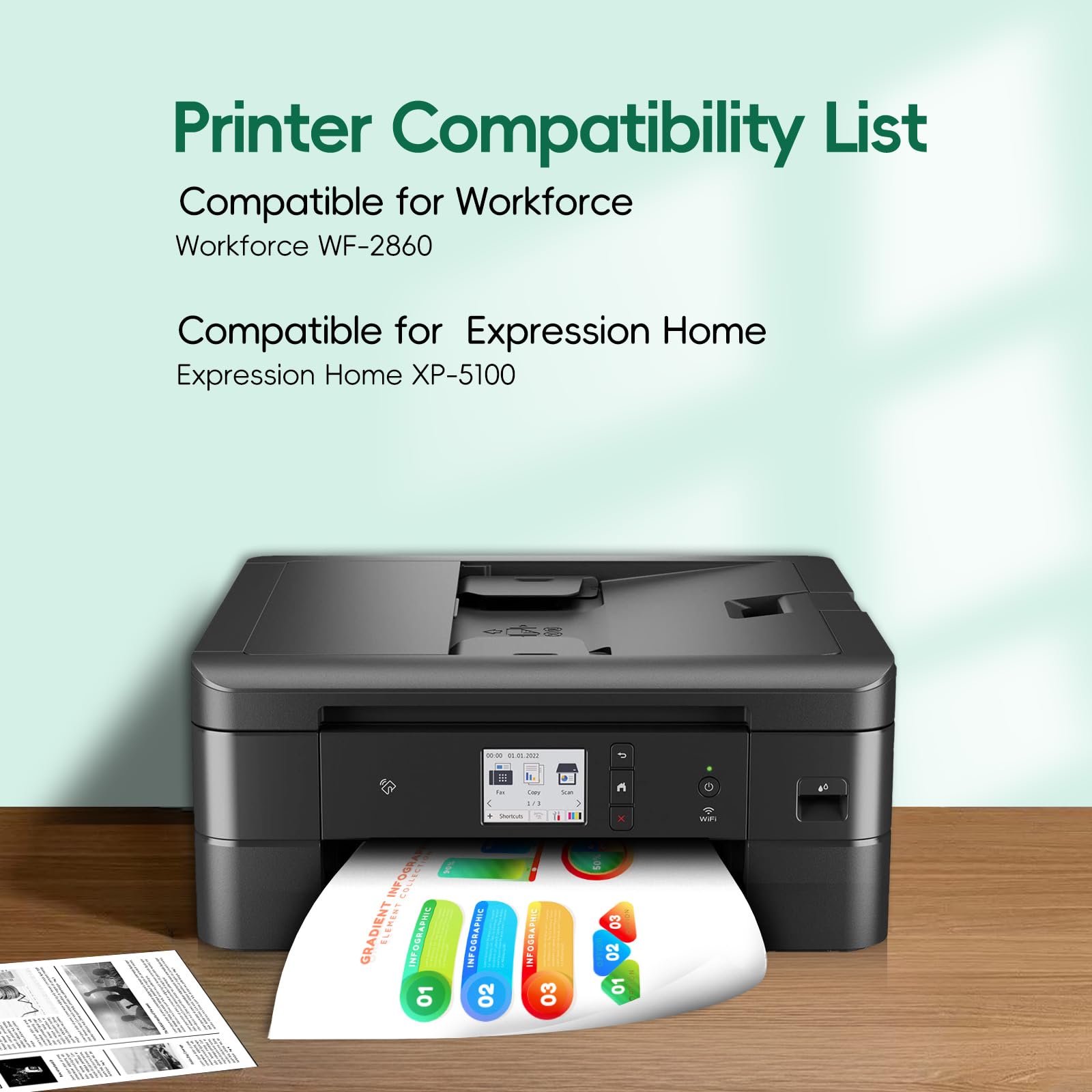 Ondula Remanufactured Ink Cartridge Replacement for Epson 202XL Mutipack 202 XL T202 Work with Workforce WF-2860 Expression XP-5100 Printer (2 Black, Cyan, Magenta, Yellow 5-Pack)