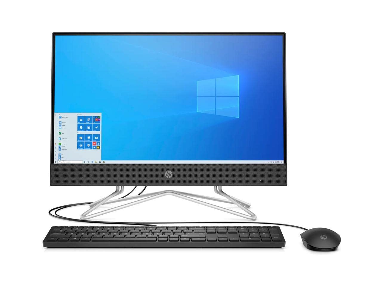 2022 Newest HP 22-inch FHD IPS All-in-One Desktop Computer - Dual-Core AMD Athlon Silver 3150U - 24GB DDR4 RAM-1TB SSD - DVD-RW - WiFi Bluetooth - Windows 11 Pro - Black w/ 32GB USB Drive
